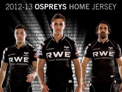 Ospreys New Kit 2012-2013- KooGa Ospreys Rugby Home Jersey 12-13 | New ...