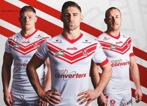 New St Helens Kits 2019- O'Neills Saints RLFC Home & Blue Away Shirt ...